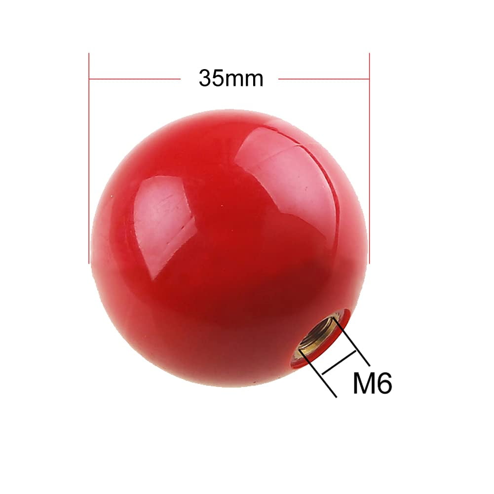 2 Pieces 35mm Arcade-Game Round Joystick Head Joystick's Round Balltop ...