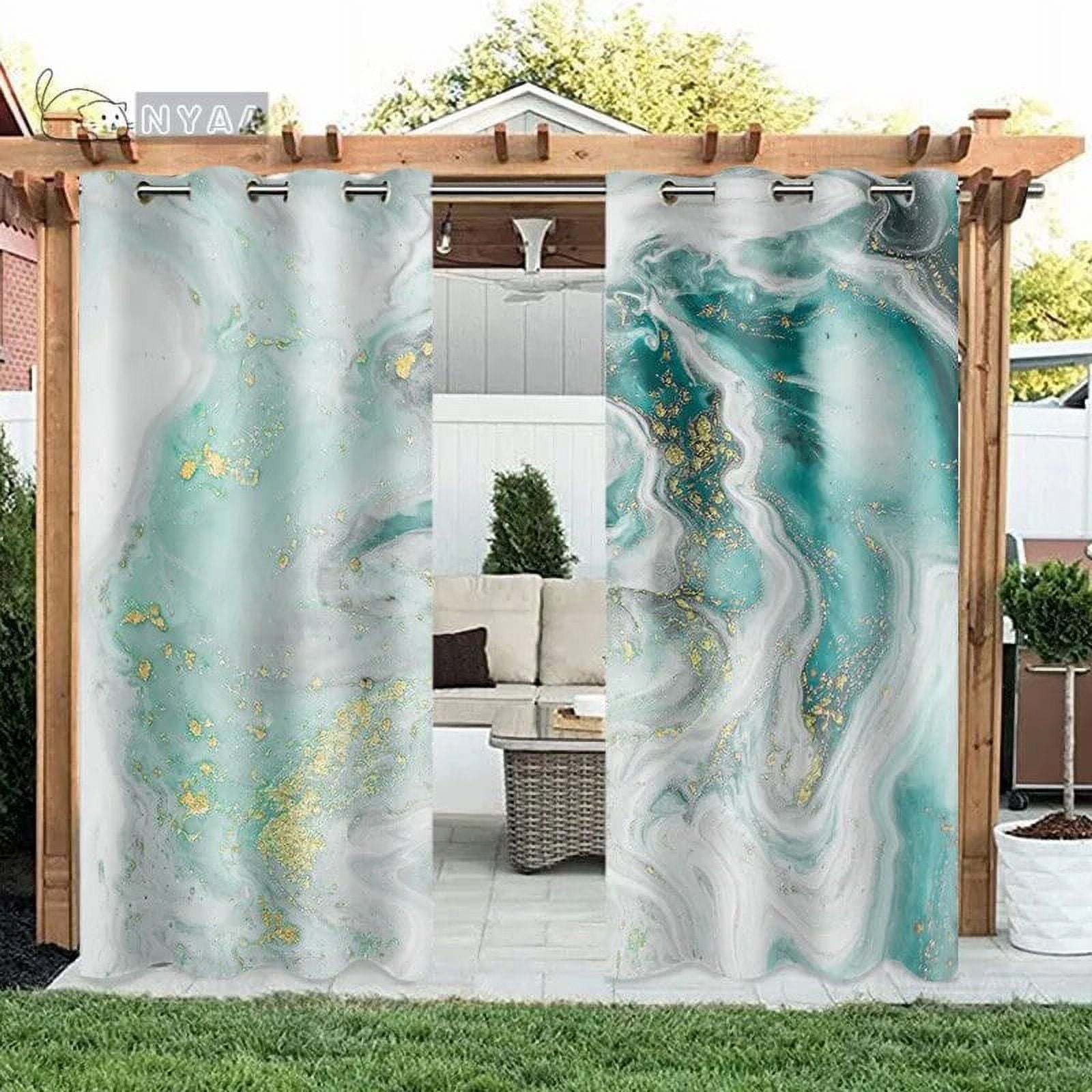 2 Pieces 3D Modern Green Gold Abstract Art Marble Elegant DesignThin ...