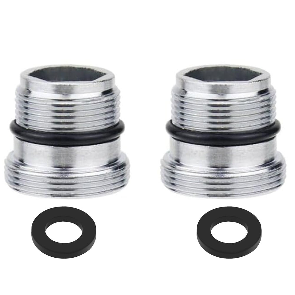 2 Pieces .5-M22 Male Thread Water Tap Adapter Replacement Parts with 2 ...