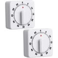 2 Pieces 60 Minute Kitchen Timer 1 Hour Visual Kitchen Clock Timer Mini