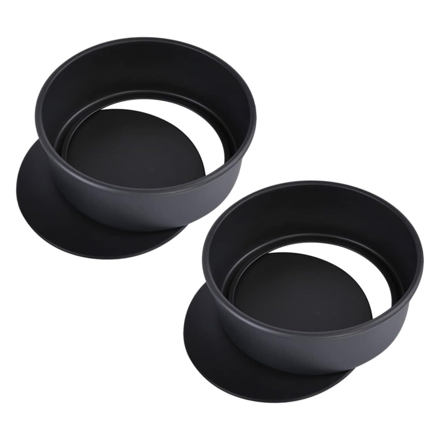 2 Pieces 8 Inch Round Cake Pan Set with Removable Loose Bottom ...