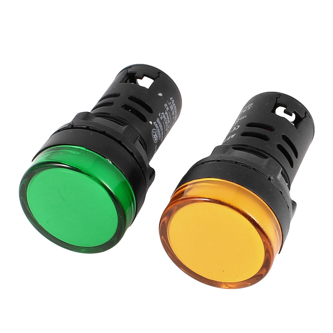 2 Pieces AD16-22D/S Green Yellow Pilot Light Panel Indicator 22mm DC24V ...
