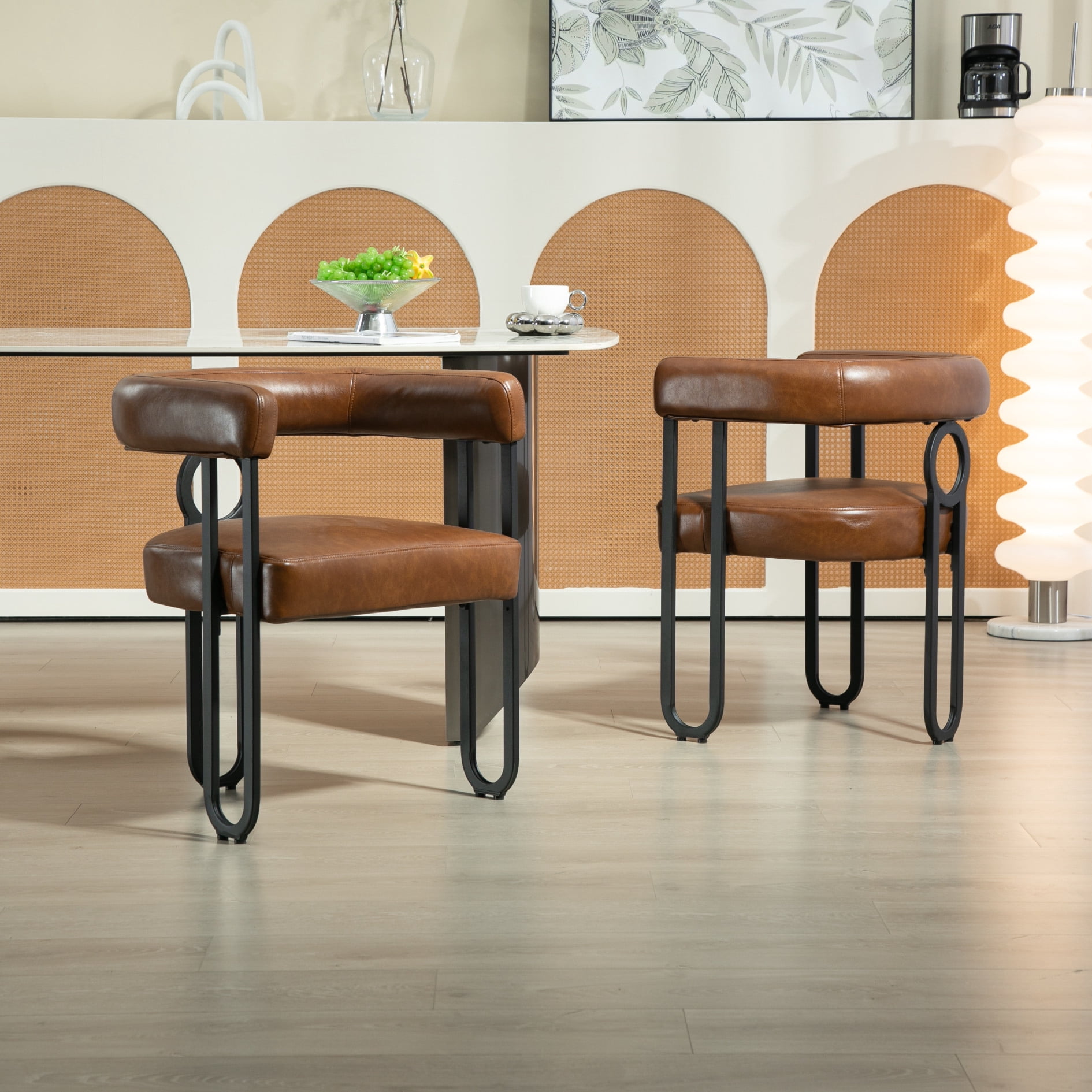 2 Pieces Accent Chair, Upholstered Living Room Accent Chair, Arm Chair ...