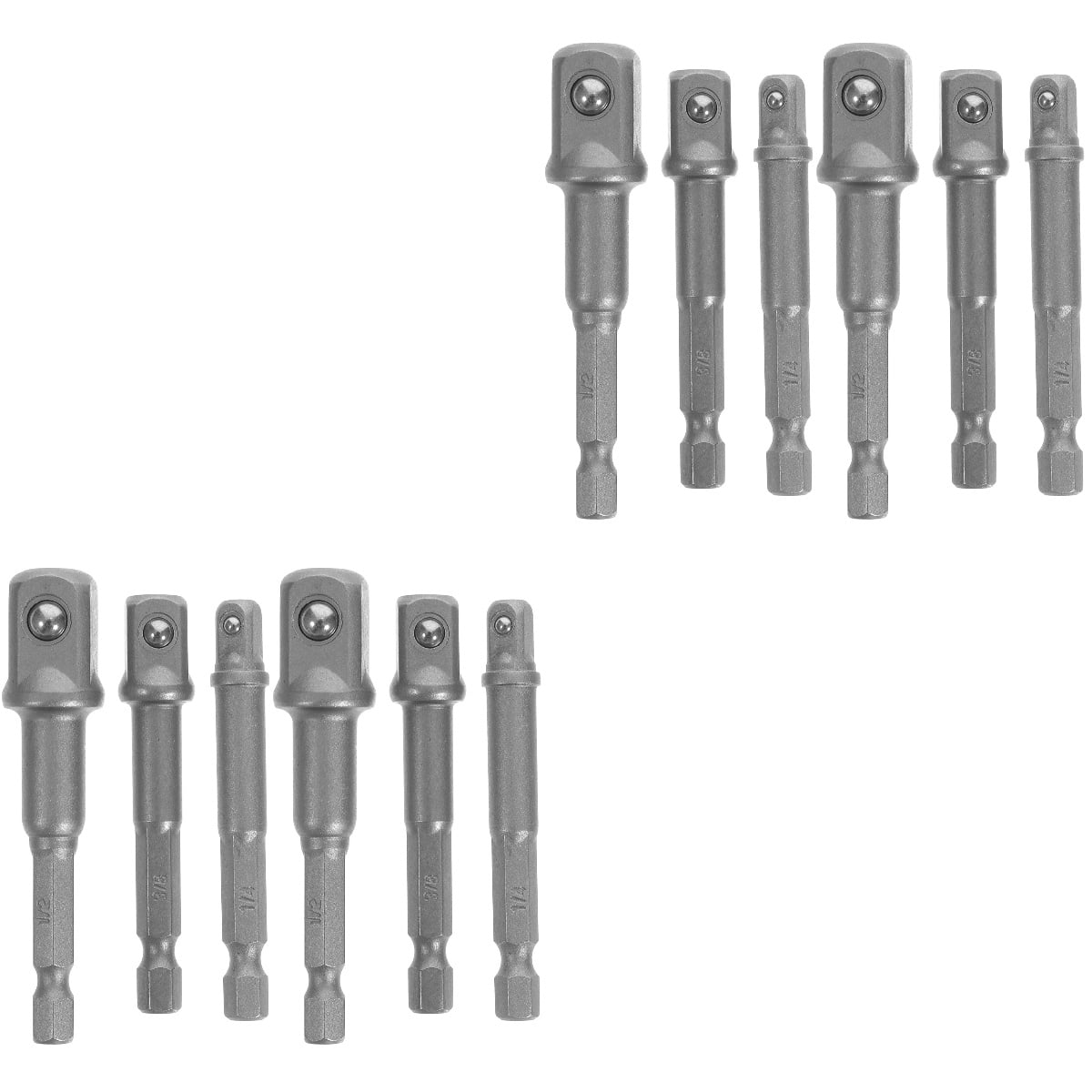 2 Pieces Adapter Socket Sturdy Power Drill Sockets Adapters - Walmart.com