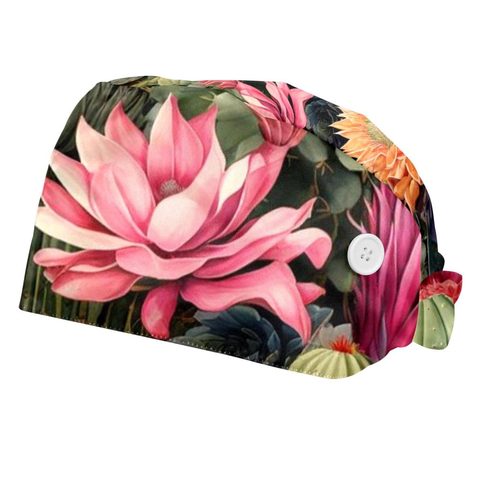 2 Pieces Adjustable Working Cap with Button, Working Hat Sweatband ...