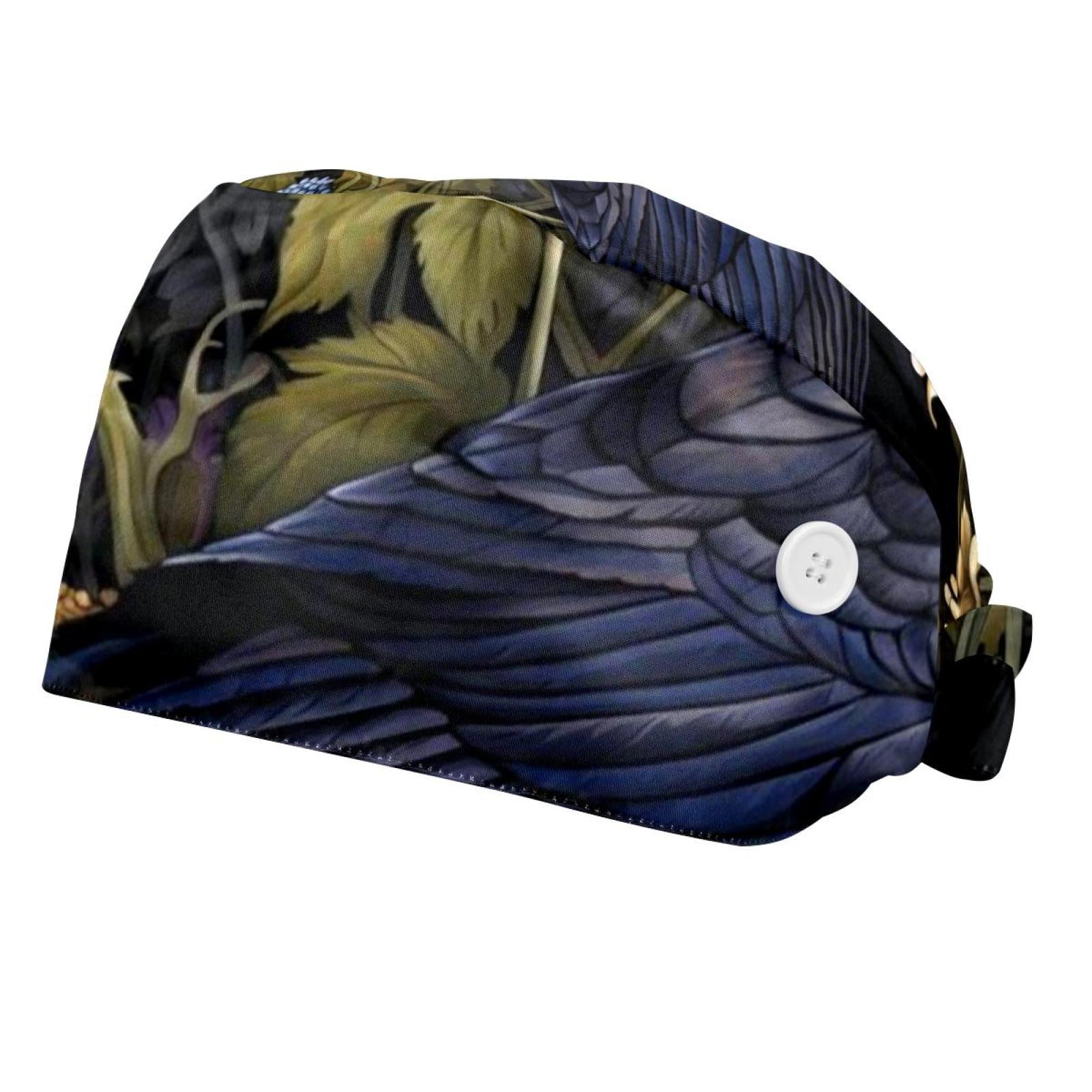 2 Pieces Adjustable Working Cap with Button, Working Hat Sweatband ...
