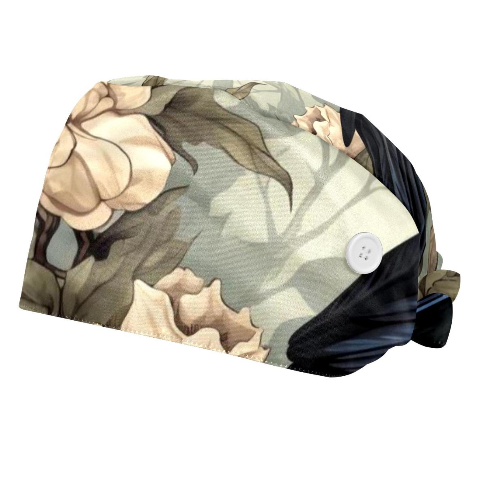 2 Pieces Adjustable Working Cap with Button, Working Hat Sweatband ...