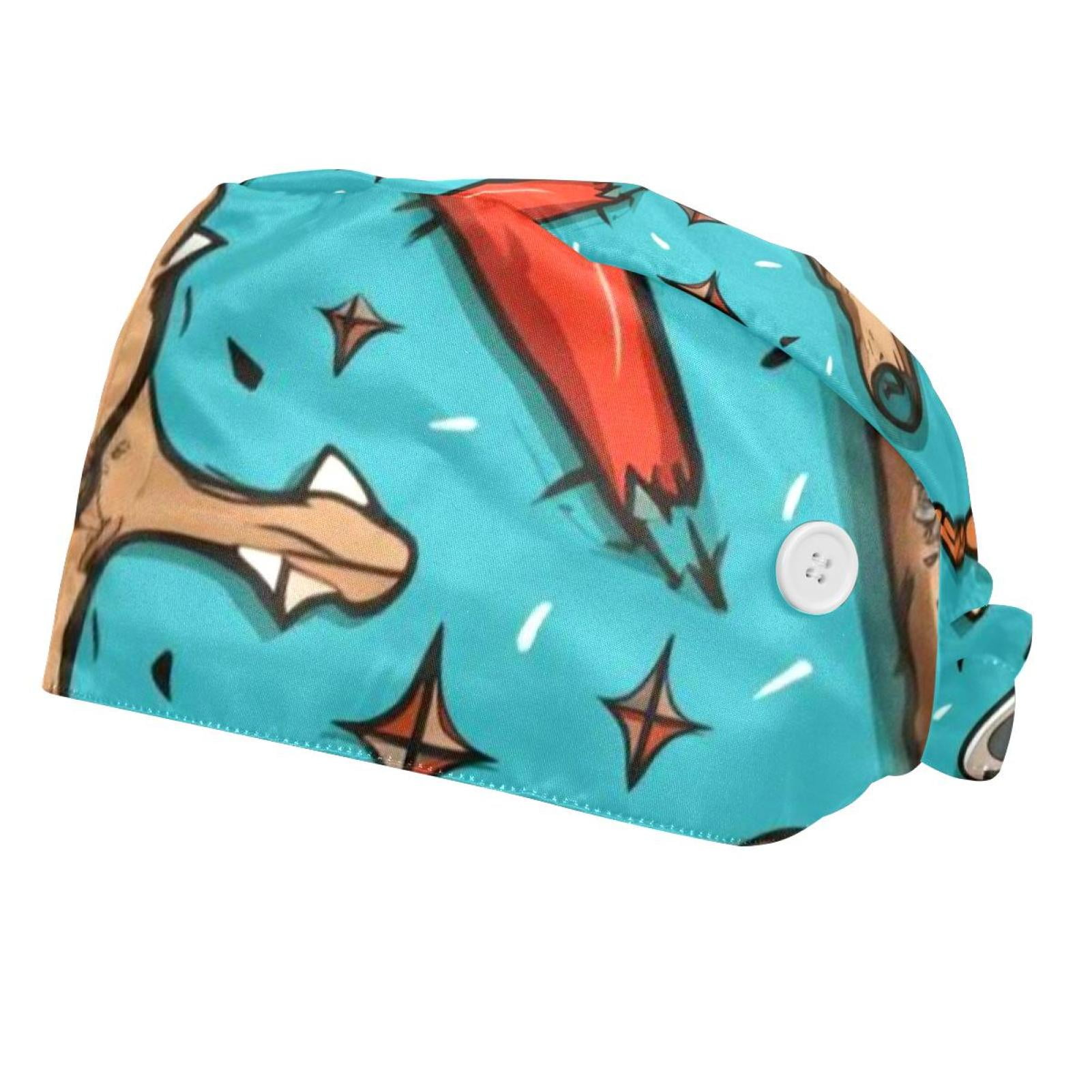2 Pieces Adjustable Working Cap with Button, Working Hat Sweatband ...