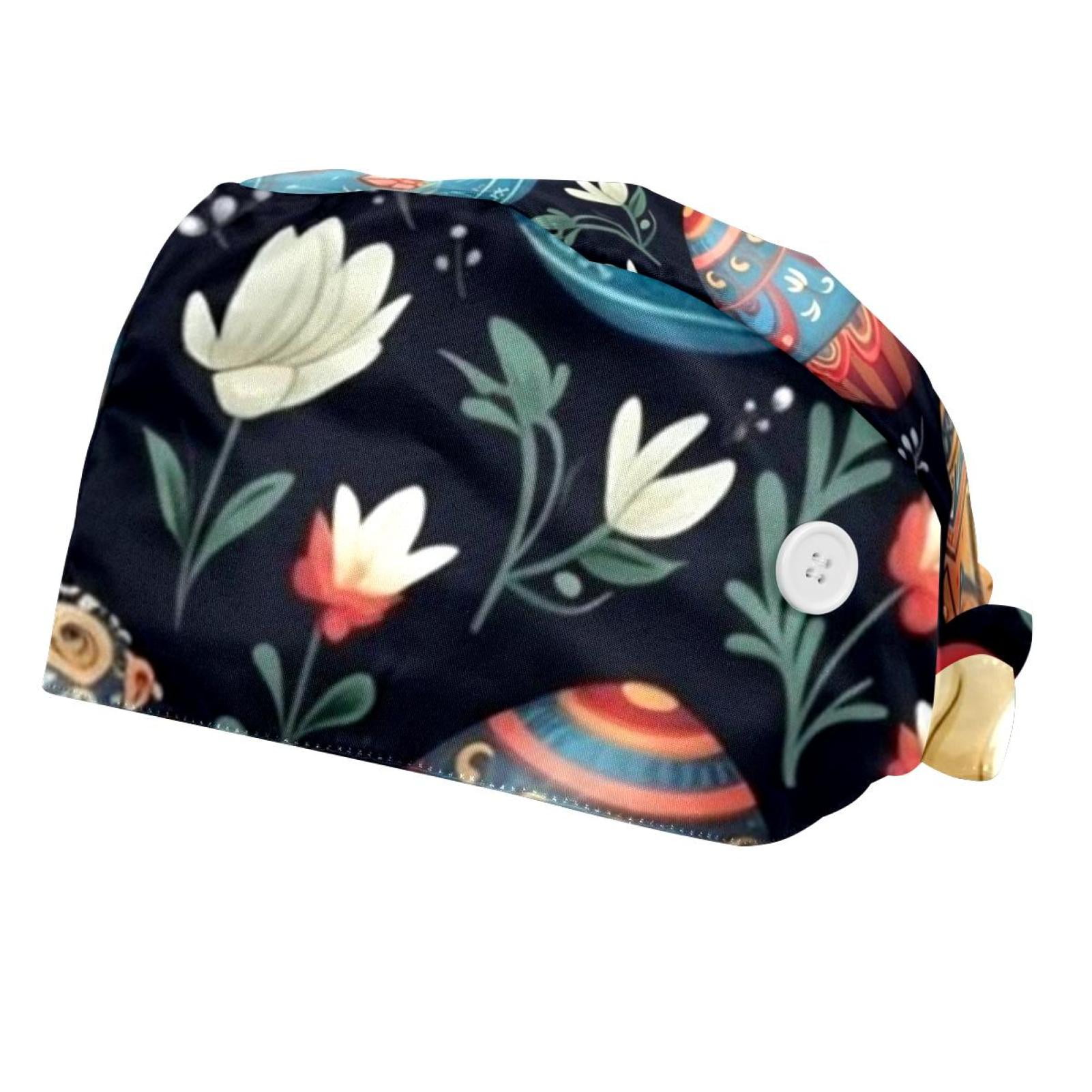 2 Pieces Adjustable Working Cap with Button, Working Hat Sweatband ...