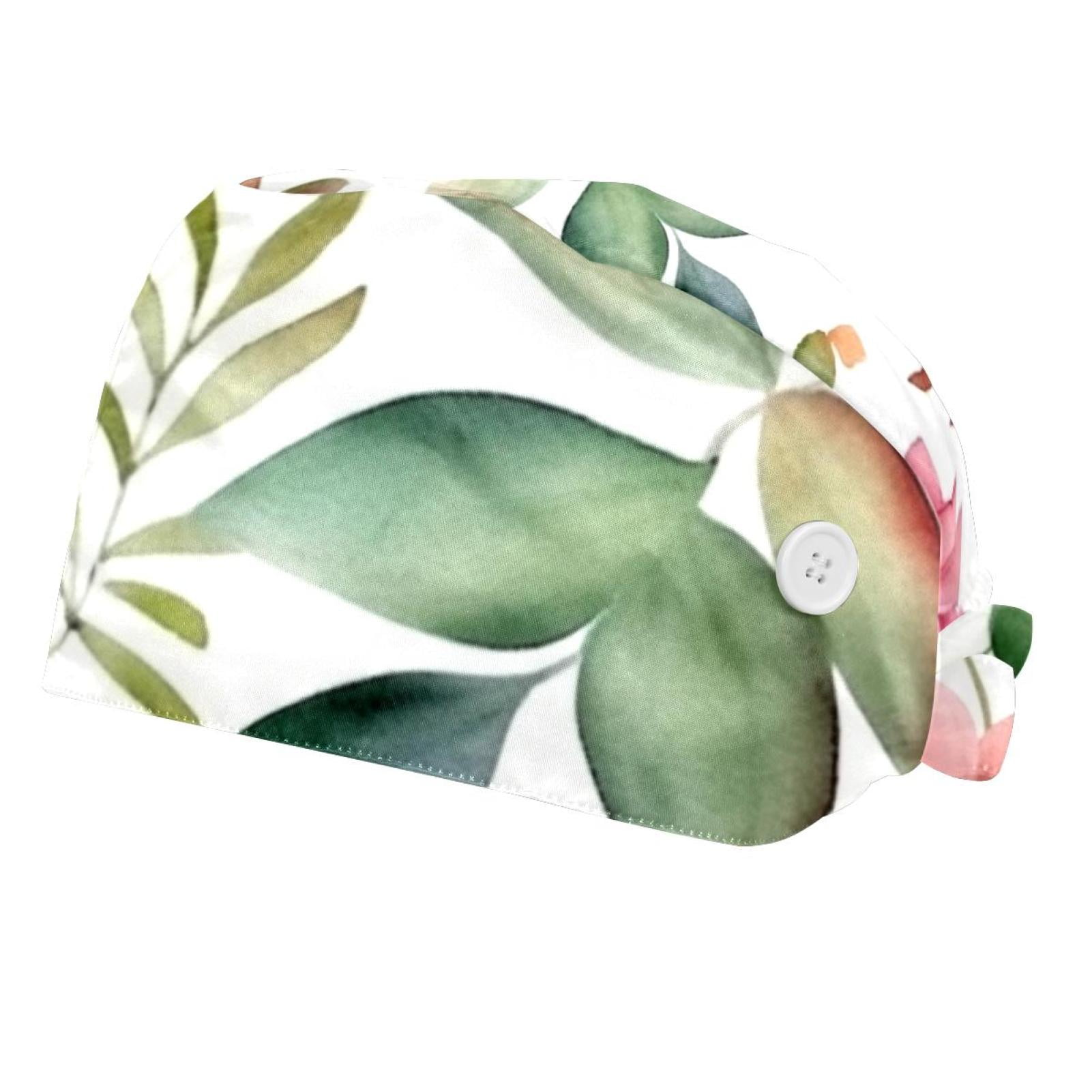 2 Pieces Adjustable Working Cap with Button, Working Hat Sweatband ...