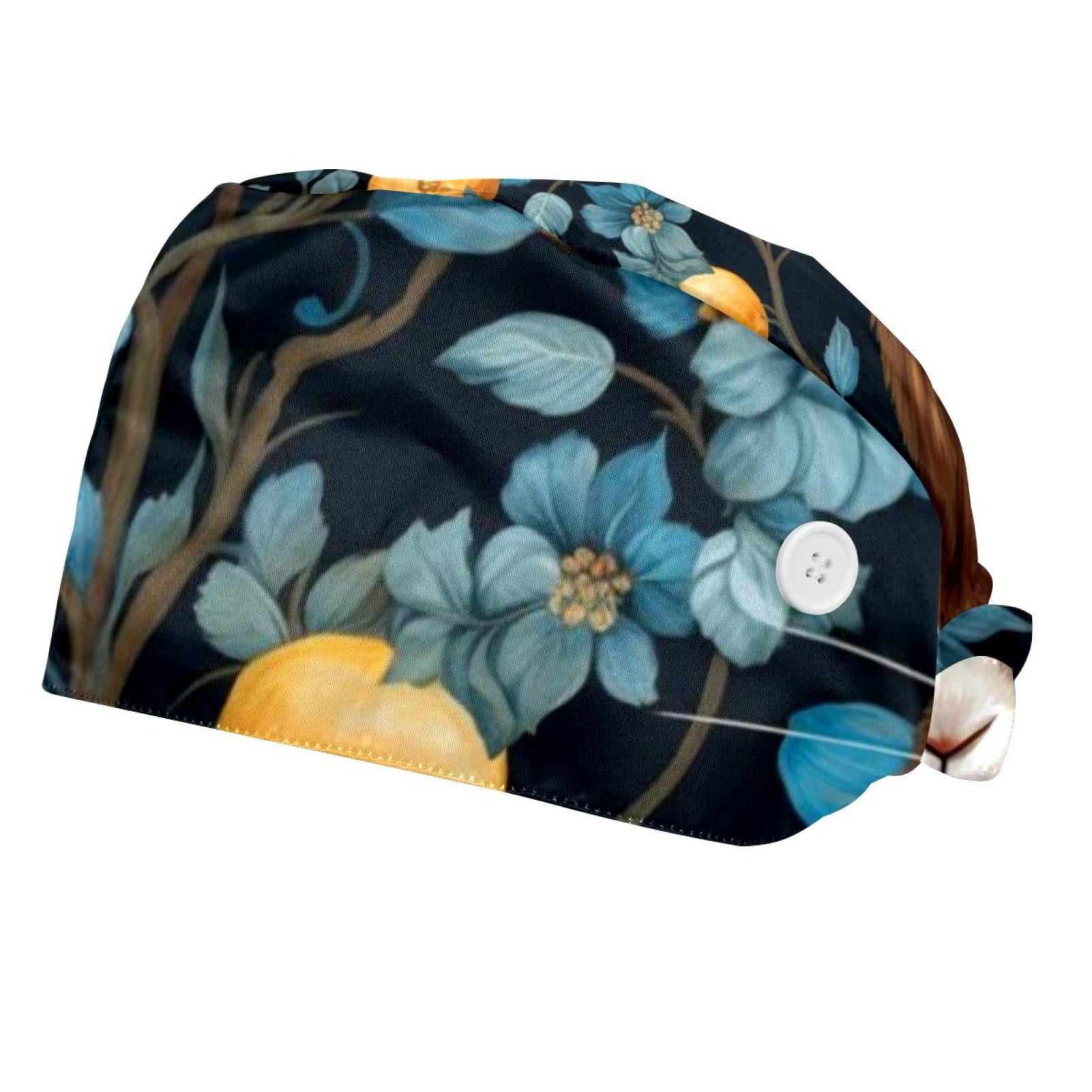 2 Pieces Adjustable Working Cap with Button, Working Hat Sweatband ...