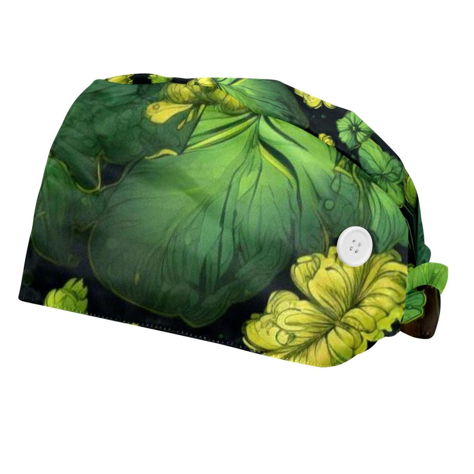 2 Pieces Adjustable Working Cap with Button, Working Hat Sweatband, St ...