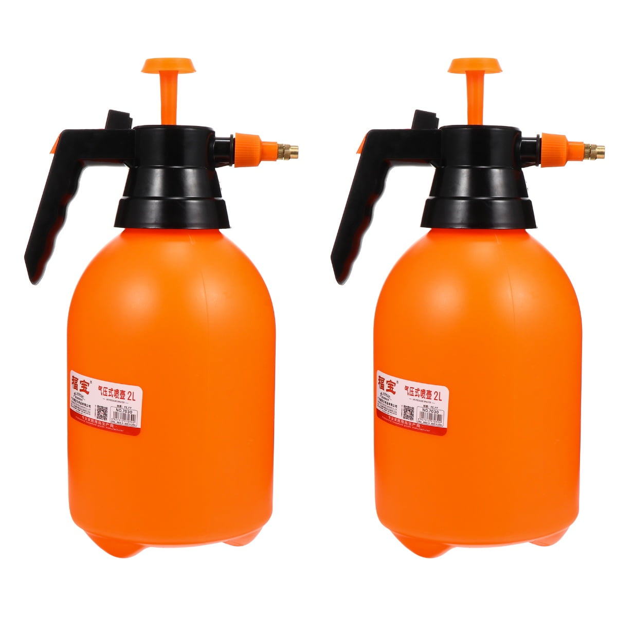 2 Pieces Air Pressure Watering Can Plant Sprayer Orange Effortless ...