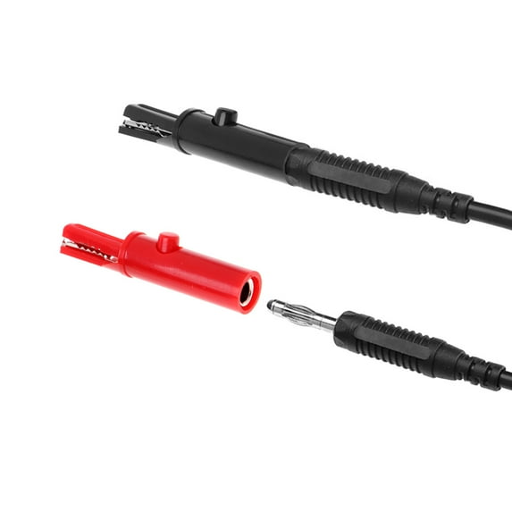 2 Pieces Alligator Clips with Button Plastic Terminal Test Clamps for ...