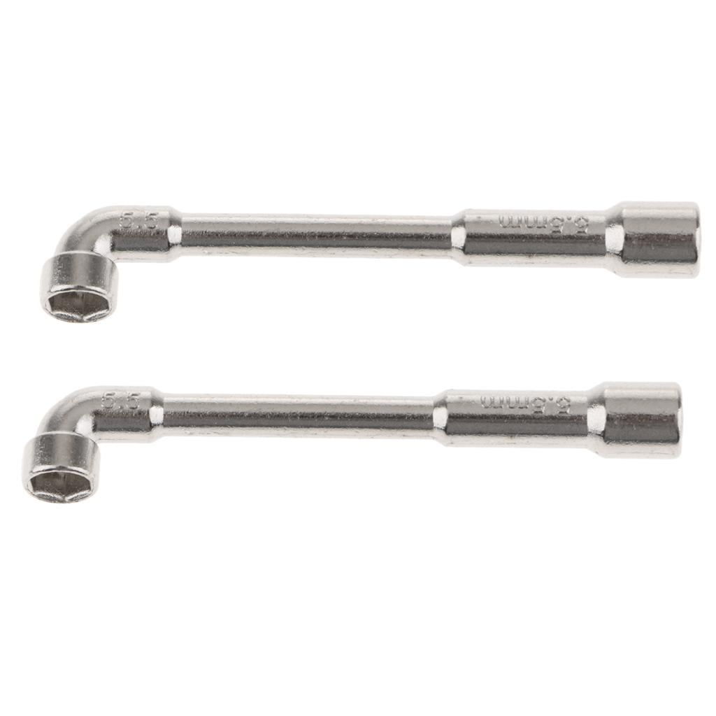 2 Pieces Angled Socket Wrench / Spanner With Thru Hole Metric 5.5mm ...