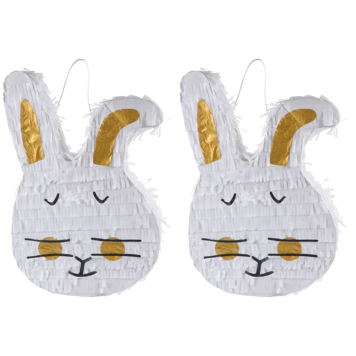 2 Pieces Anniversary Stereo Piñata Rabbit Pinata Carnival Decoration ...