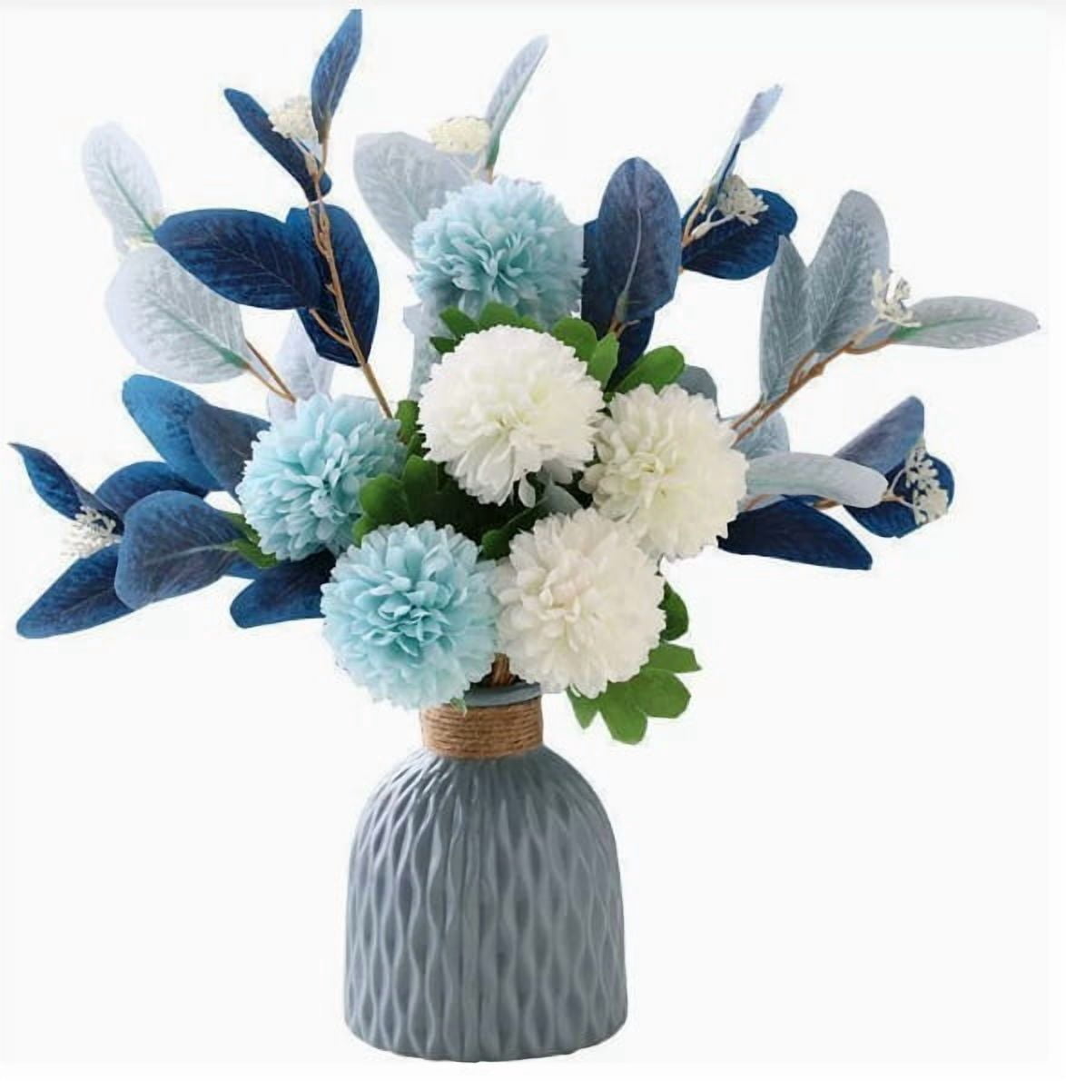 2 Pieces Artificial Eucalyptus Flowers - Elegant Home Decor for Living ...