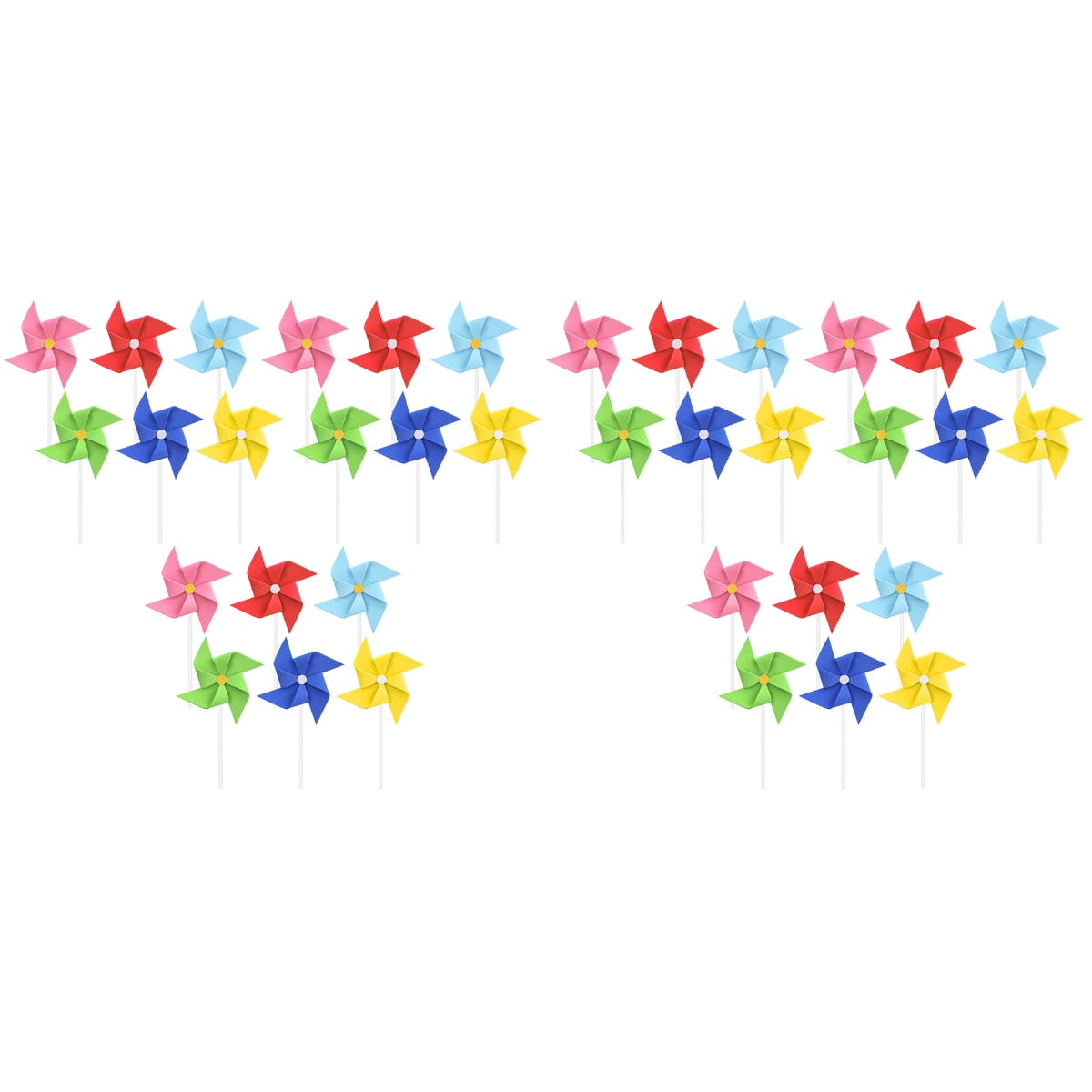 2 Pieces Artificial Garland Windmill Card Cake Toppers Father 18x8cm ...