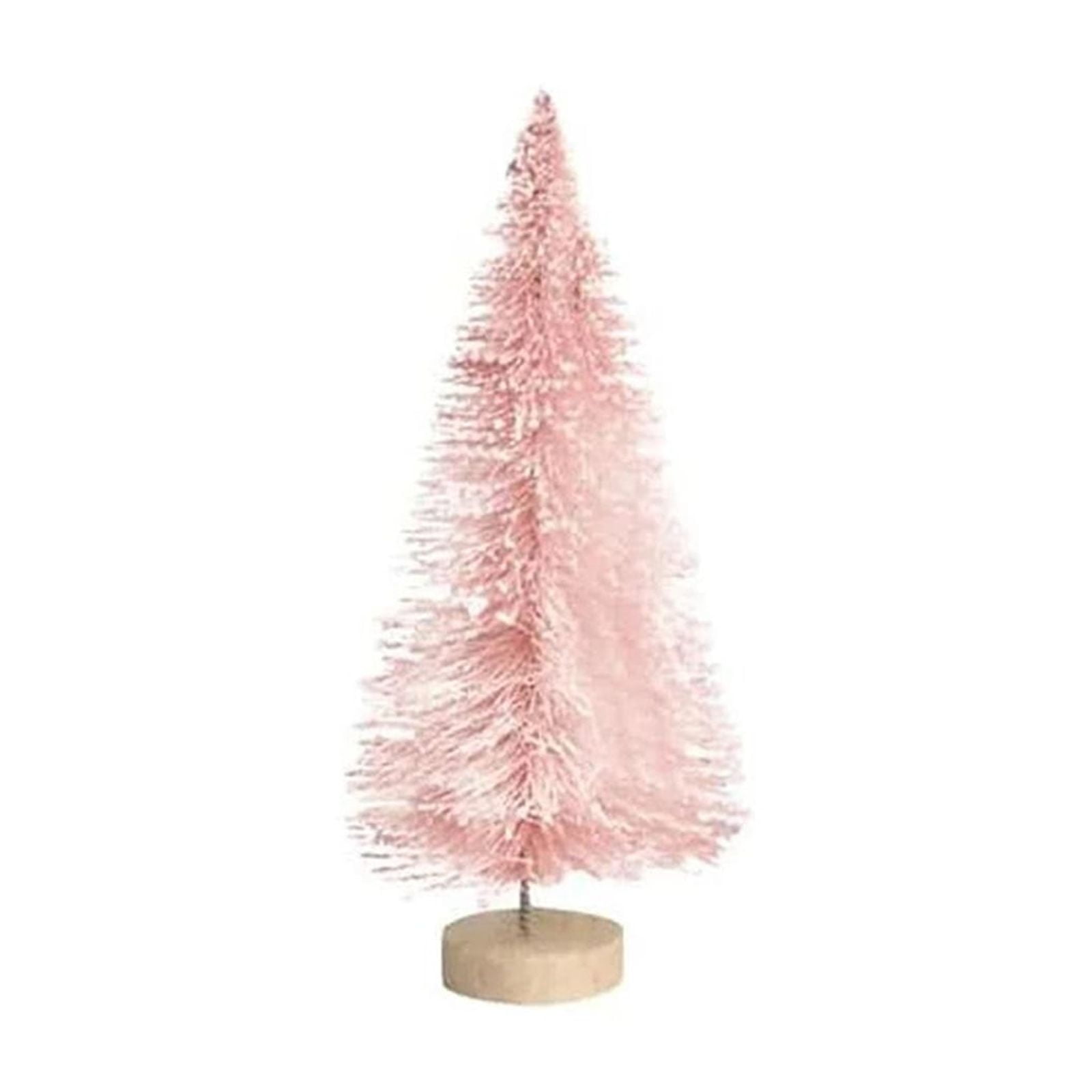 2 Pieces Artificial Small Christmas Trees, Pre-Assembled Tree Body And ...