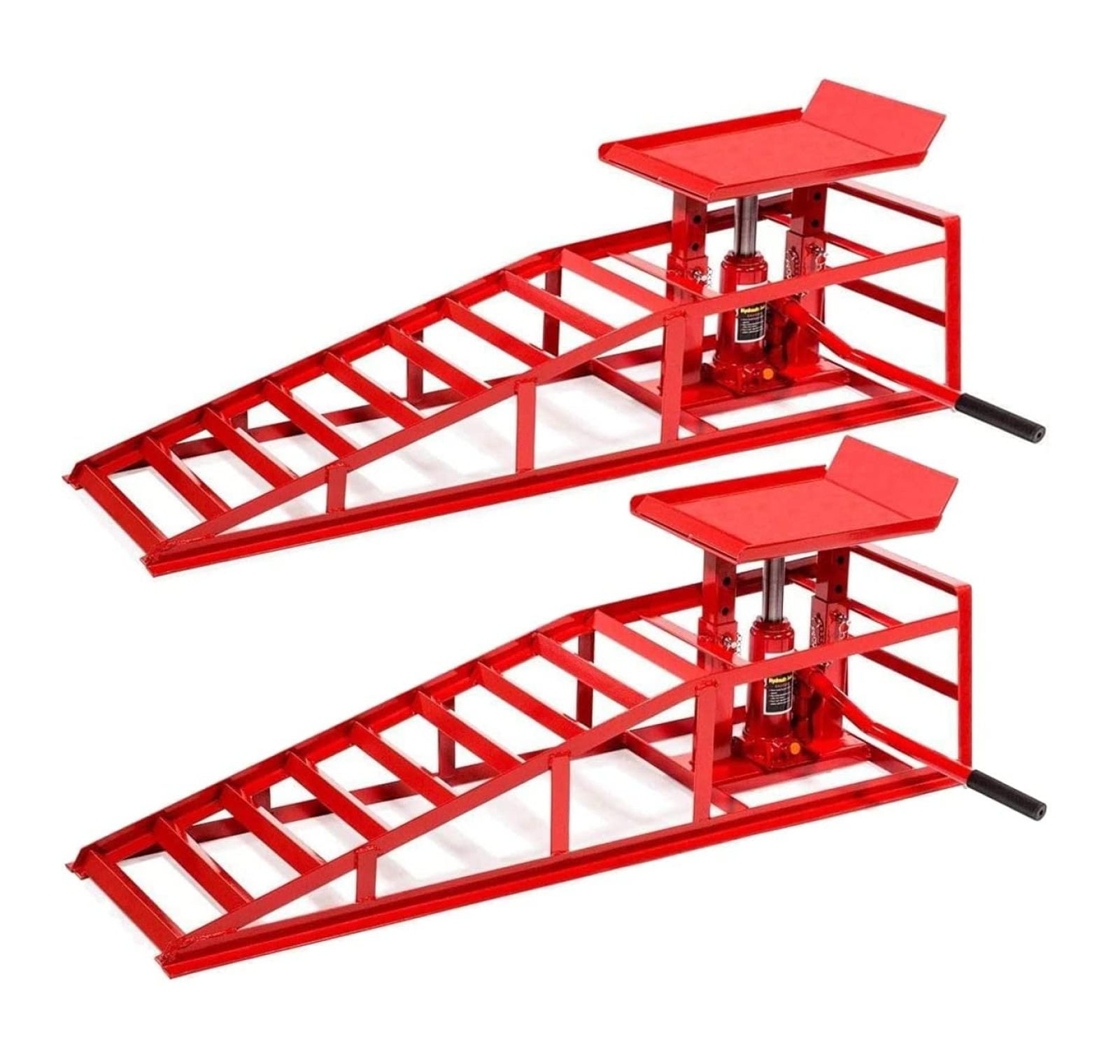 2 Pieces Auto Ramp Low Profile Car Lift Service Ramps Truck Trailer ...