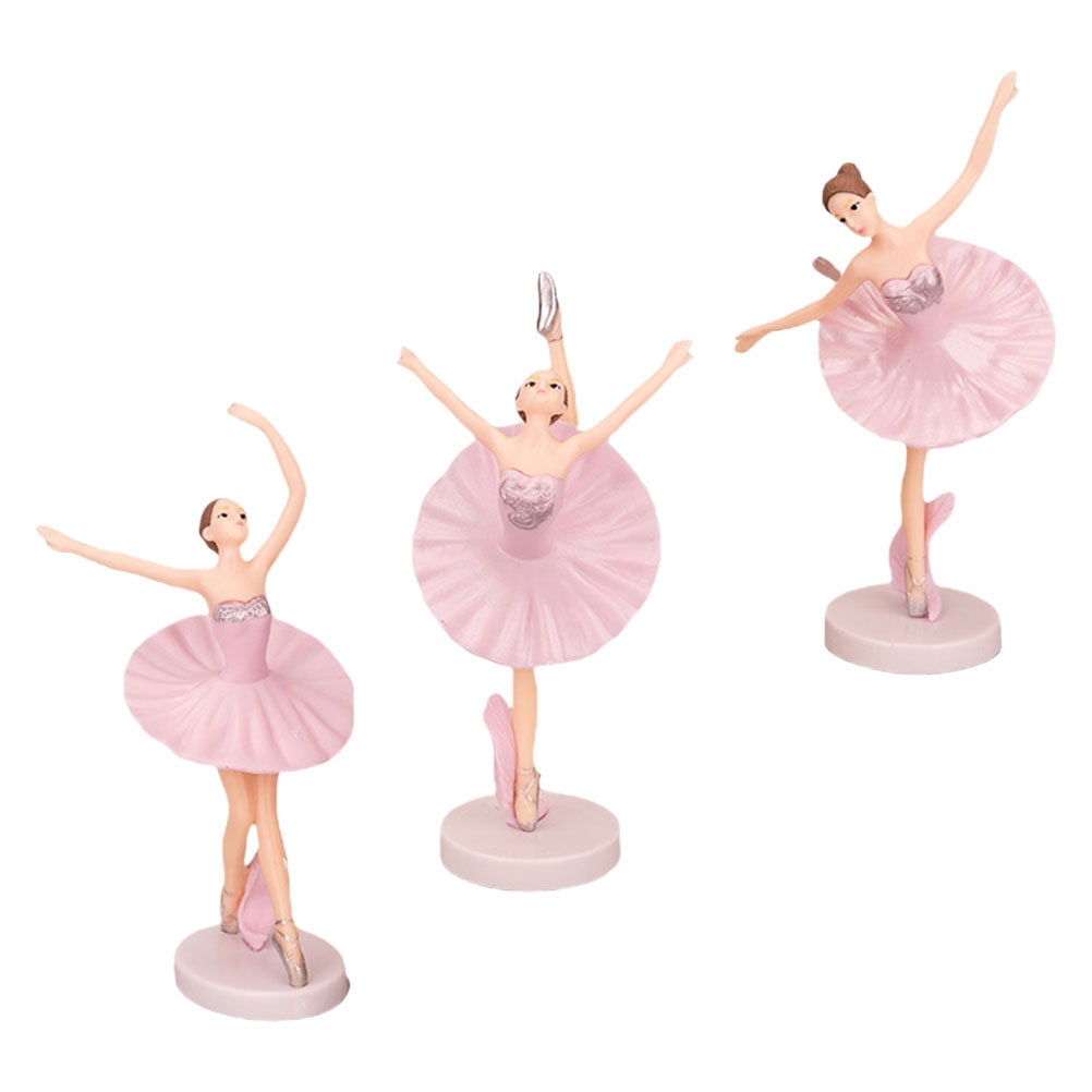 2 Pieces Baby Gender Reveal Decoration Doll Ballet Figures Home ...