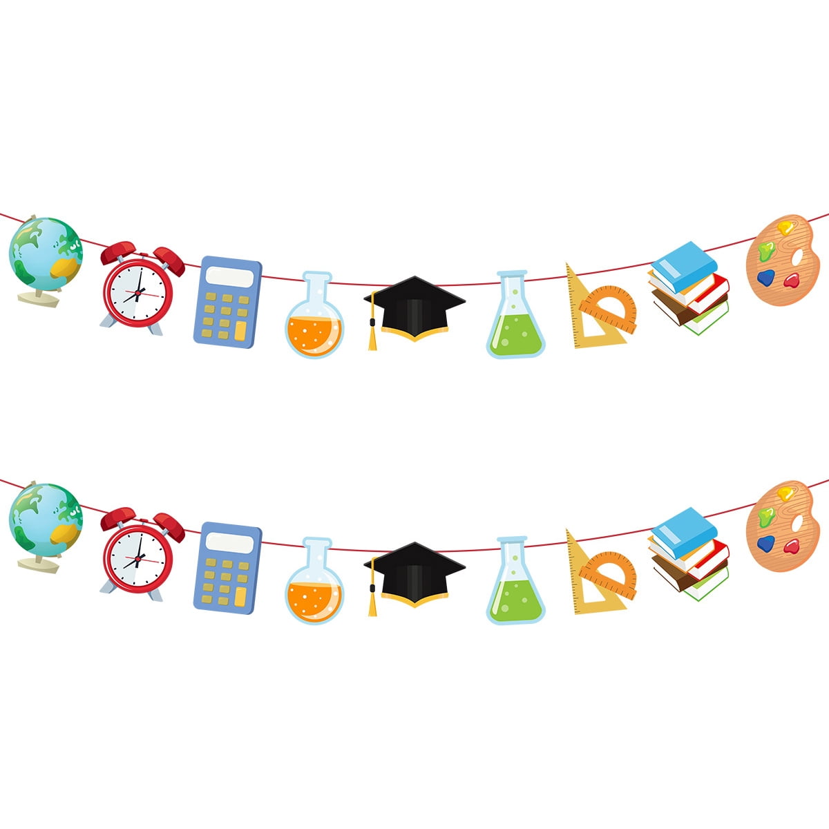 2 Pieces Back To School Banner Decorations, First Day of School ...