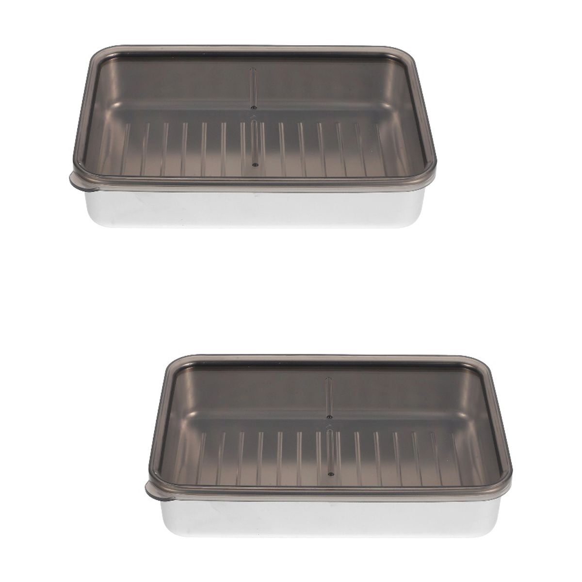 FENGGUIQU Microwave Heating 2Pack Stainless Steel Refrigerated Lunch ...