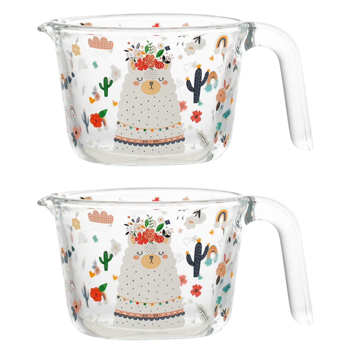 2 Pieces Baking Cup Espresso Mugs Coffee Measuring Water with Scale Jar ...