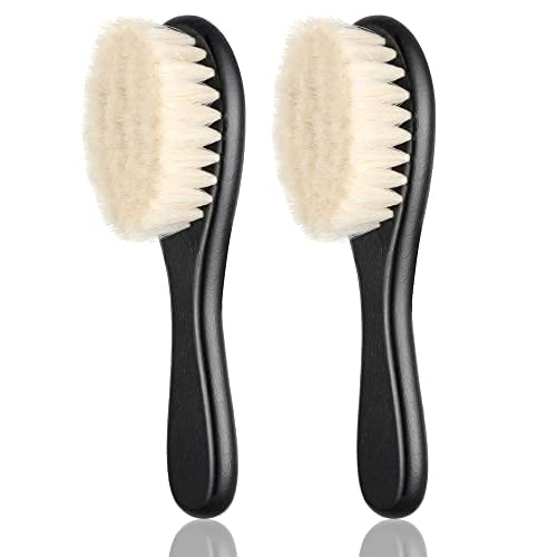 2 Pieces Barber Fade Brush Men Beard Brush Neck Duster Cleaning ...