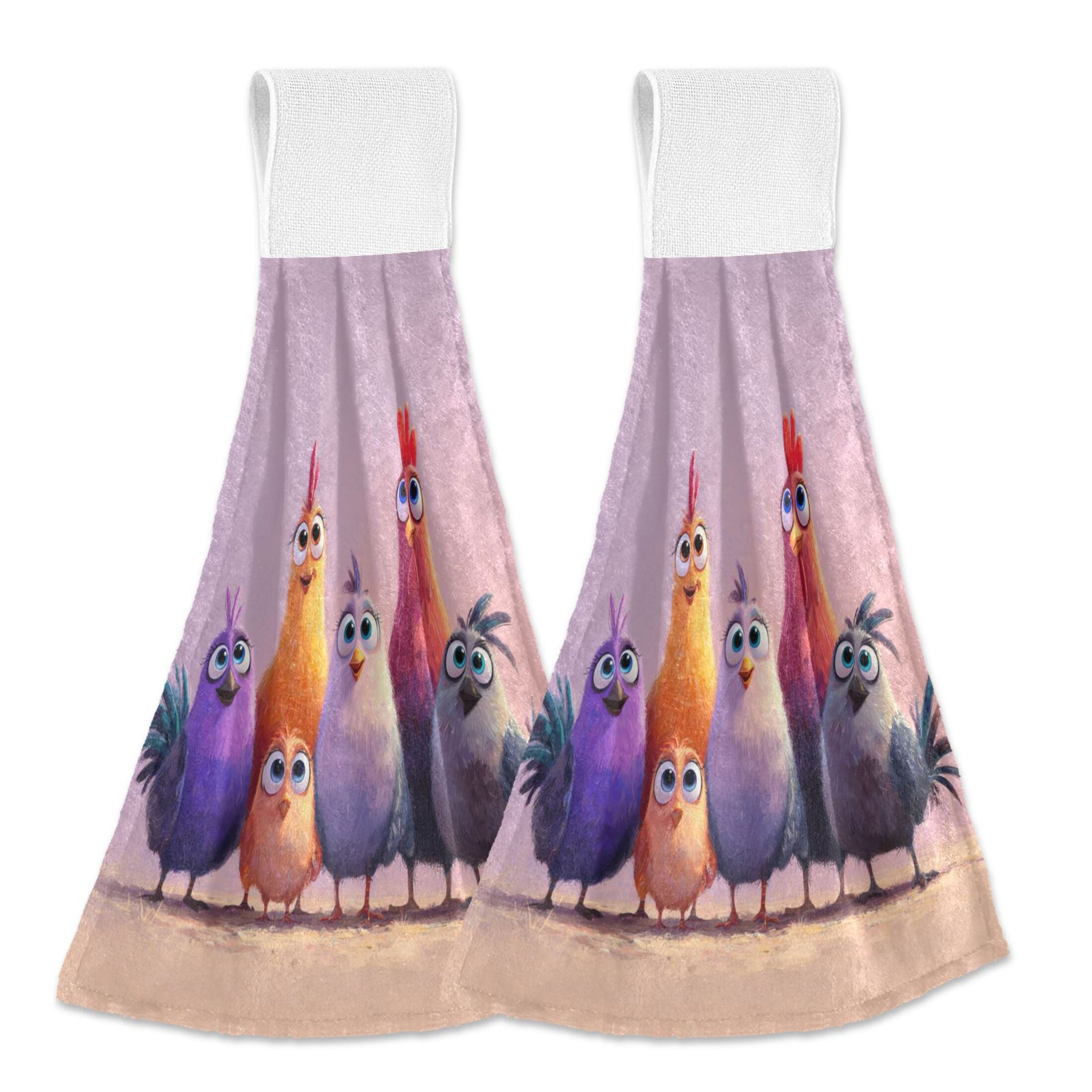 2 Pieces Bathroom Towels Kitchen Towels Velcro Hand Wipes Dish Cloths ...