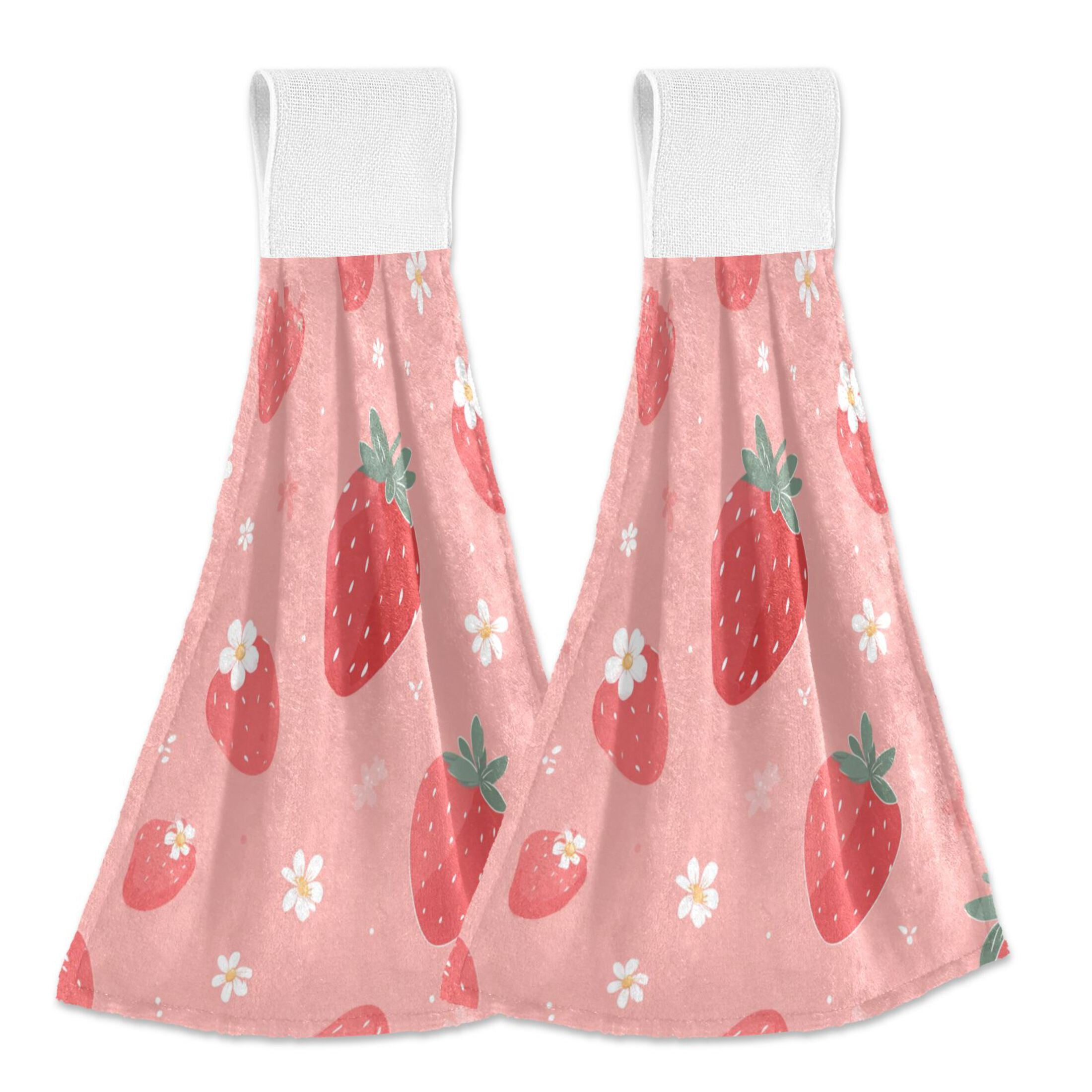 2 Pieces Bathroom Towels Kitchen Towels Velcro Hand Wipes Dish Cloths ...