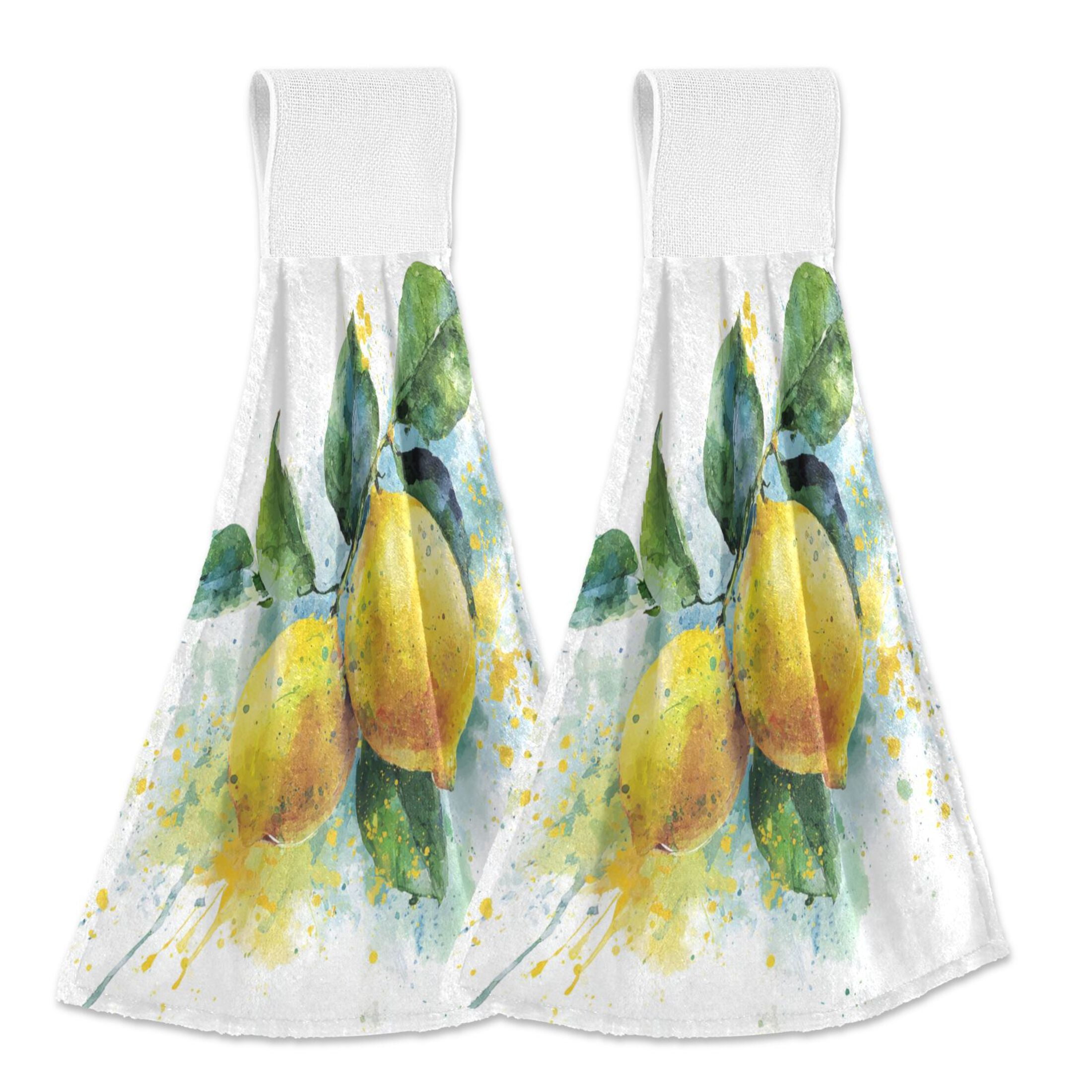 2 Pieces Bathroom Towels Kitchen Towels Velcro Hand Wipes Dish Cloths ...