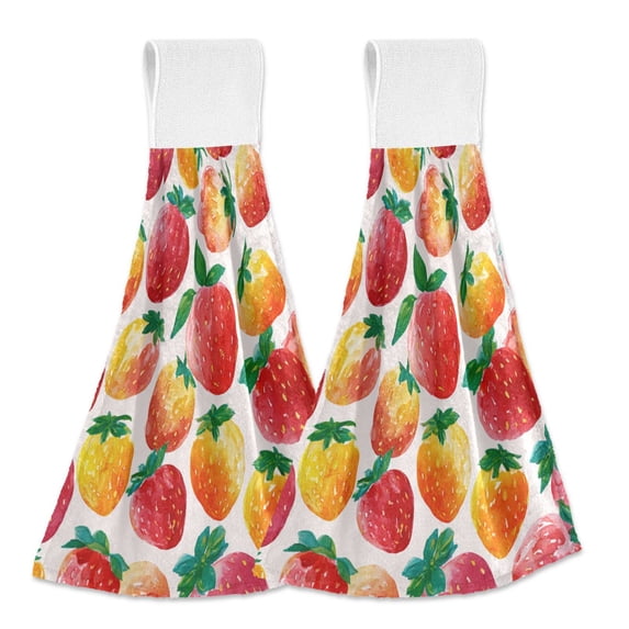 2 Pieces Bathroom Towels Kitchen Towels Velcro Hand Wipes Dish Cloths ...