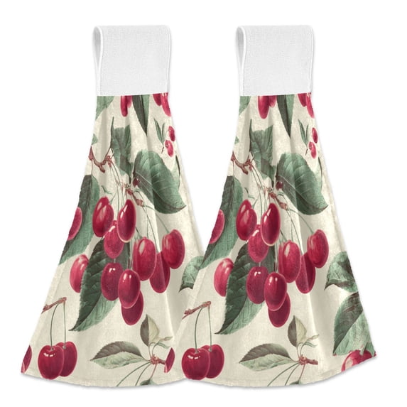 2 Pieces Bathroom Towels Kitchen Towels Velcro Hand Wipes Dish Cloths ...