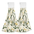 2 Pieces Bathroom Towels Kitchen Towels Velcro Hand Wipes Dish Cloths ...