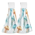 2 Pieces Bathroom Towels Kitchen Towels Velcro Hand Wipes Dish Cloths ...