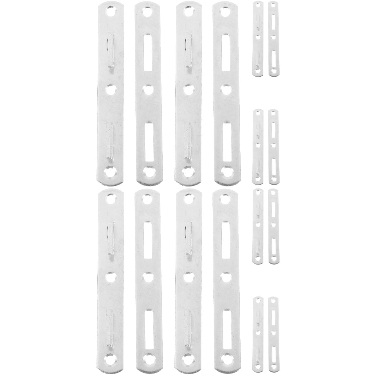 2 Pieces Bed Hinge Hardware Bracket Twin Platform Frame Frames Silver ...
