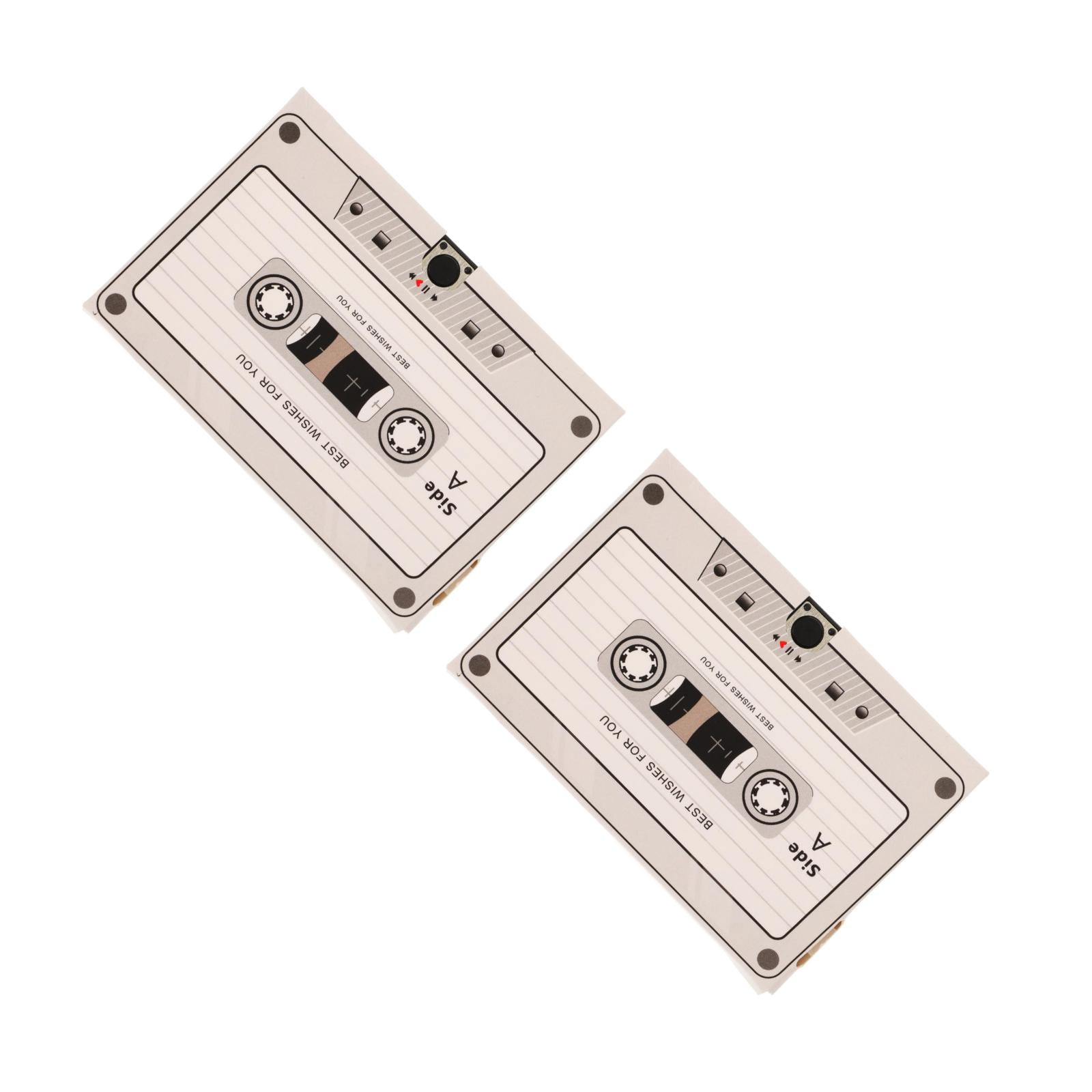2 Pieces Birthday Cards Recordable Greeting Tape Recording Classic ...