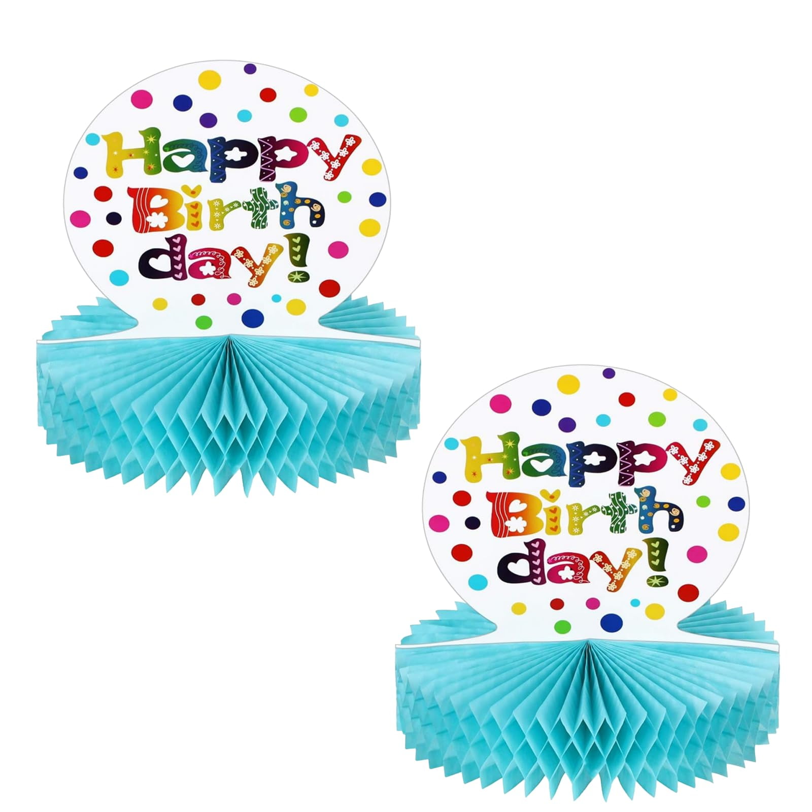 2 Pieces Birthday Centerpieces MMF7 for Tables,Happy Birthday Table ...