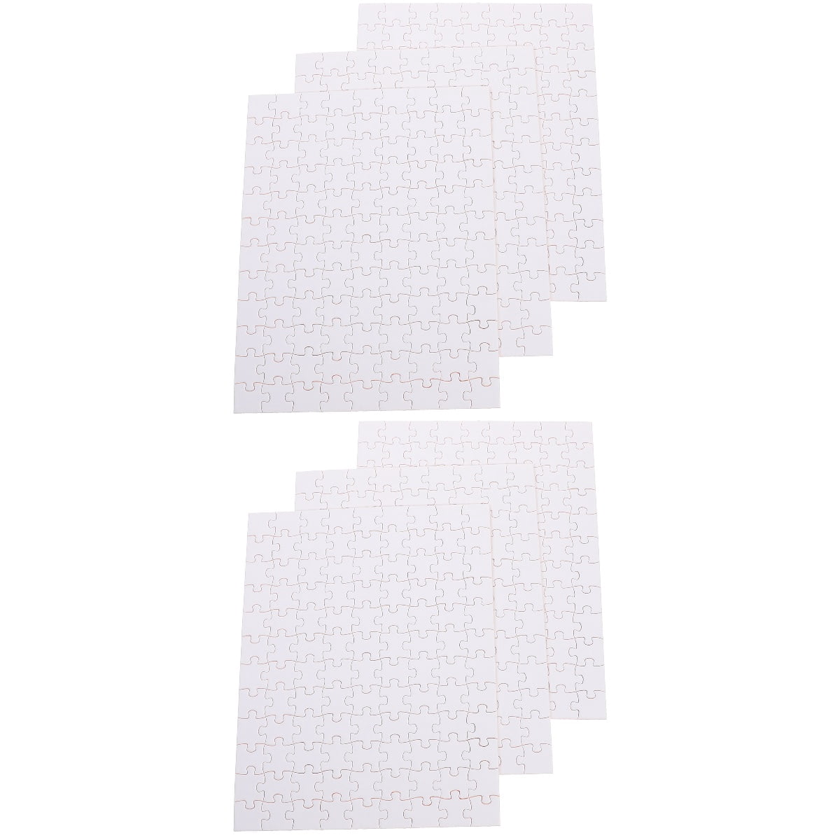 2 Pieces Blank Jigsaw Puzzle Craft Puzzles Sublimation DIY Memory Child ...