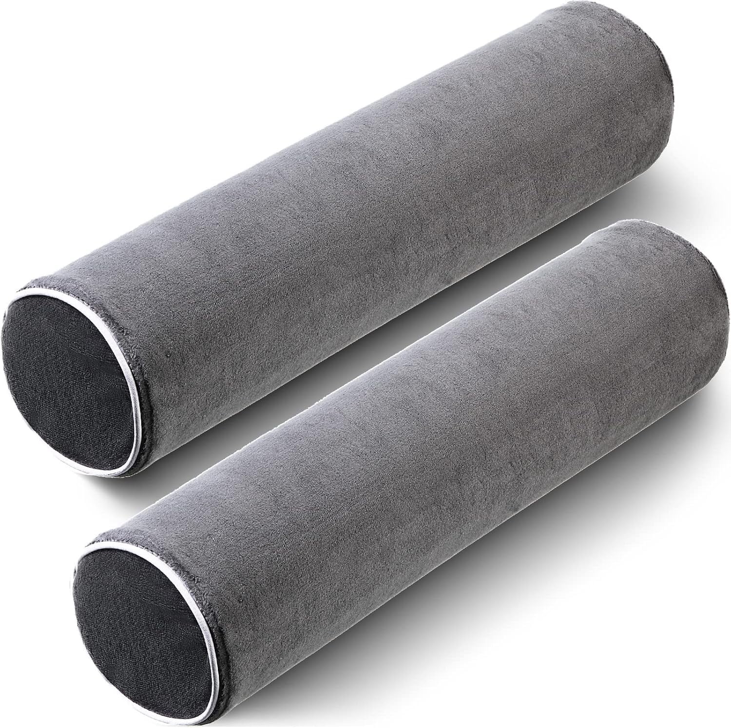 2 Pieces Bolster Pillow Round Neck Roll Pillow Cervical Cylinder Pillow ...