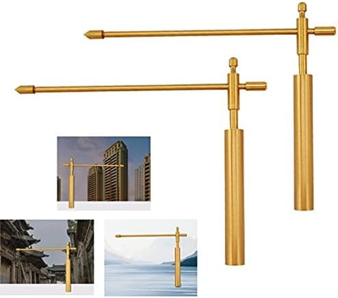2 Pieces Brass Dowsing Rods Divining Rod for Hunting Toos Divining ...