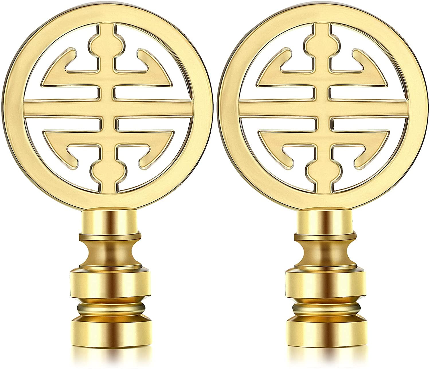 2 Pieces Brass Lamp Finial Oriental Lamp Shade Finial Asian Lamp Finial ...
