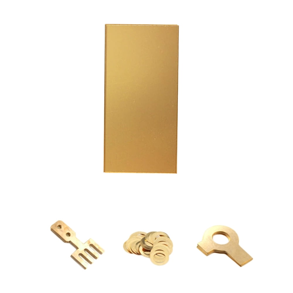 2 Pieces Brass Sheet 1.96 x 3.9 Inches 15 Gauge 1.5mm Thickness Brass ...