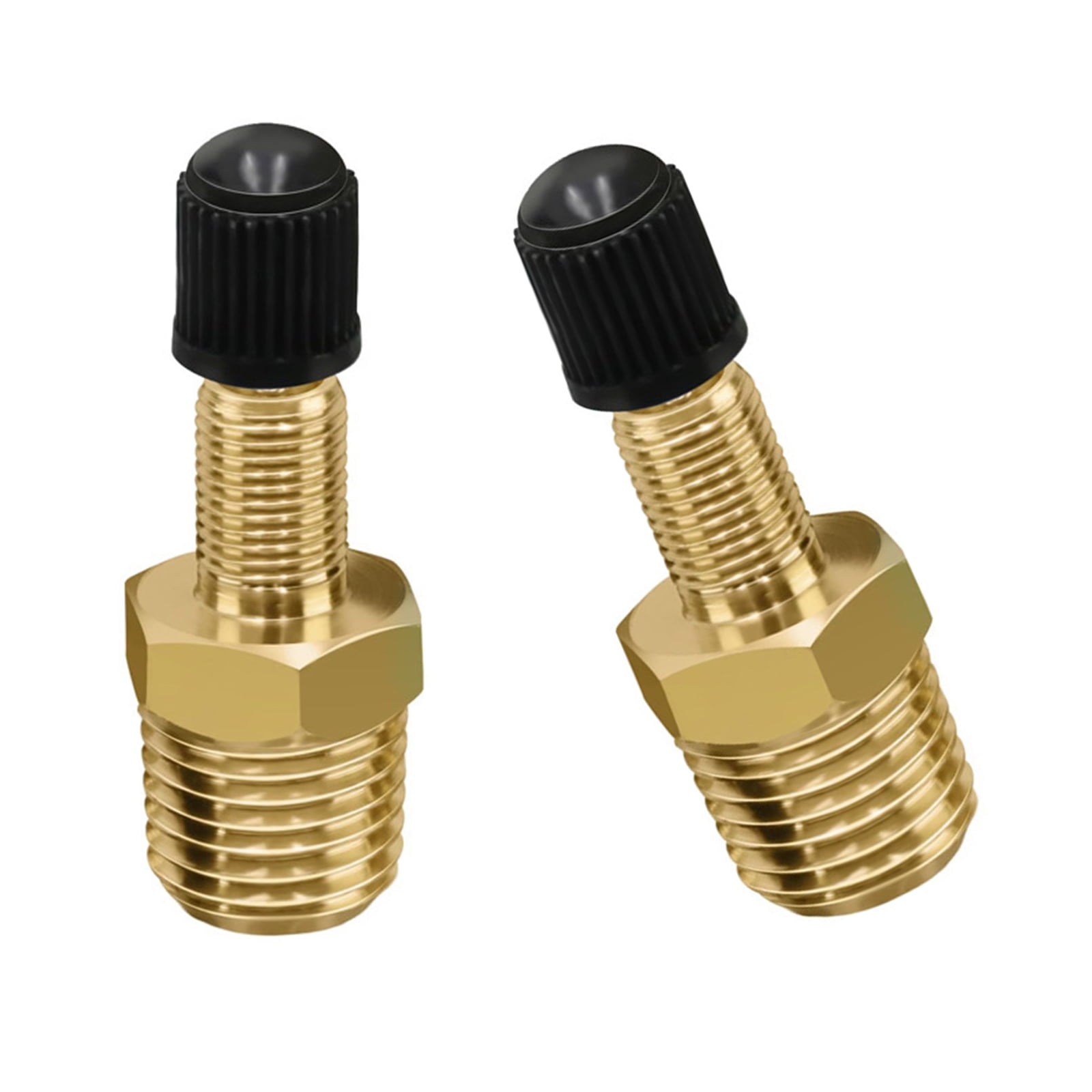 2 Pieces Brass Tire Inflator Adapter 1/4 Inch Valves Suitable For ...