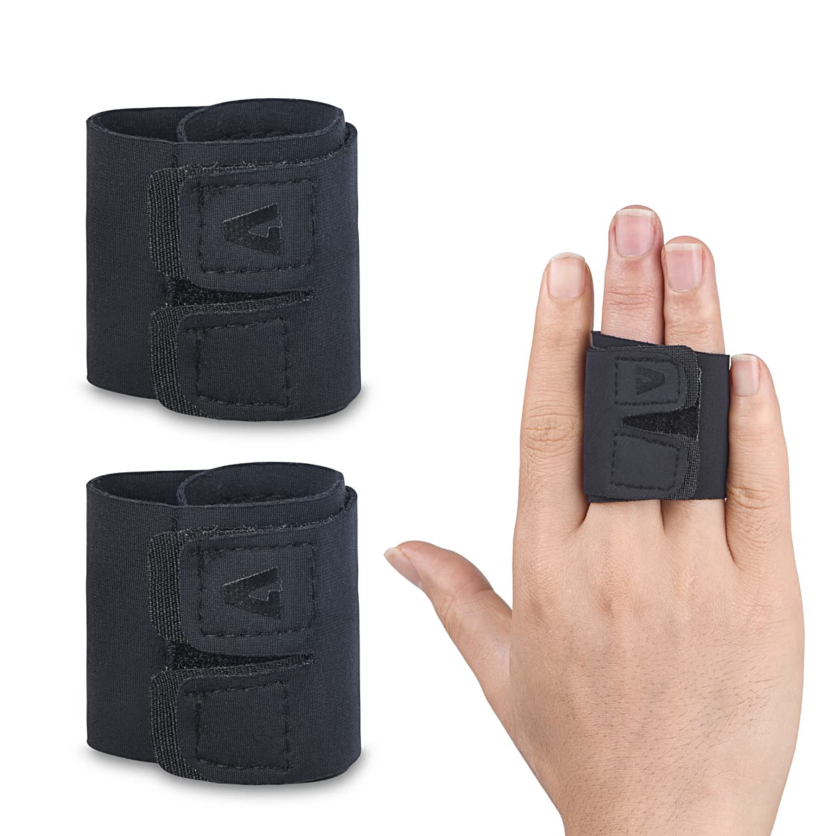 2 Pieces Buddy Finger Splint Finger Support Brace, Adjustable Trigger ...