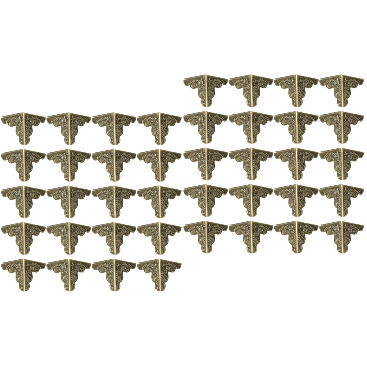 2 Pieces Cabinet Pads Quiet Tube Stoppers Antique Style Corner Guards ...