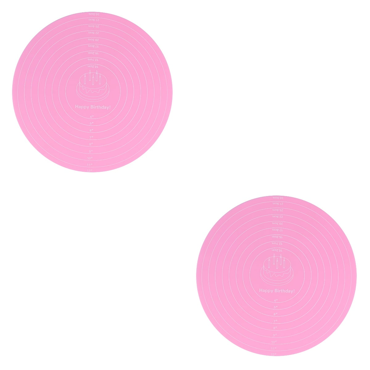 2 Pieces Cake Pan Frost Form Mold Kit Reusable Board Decorating ...