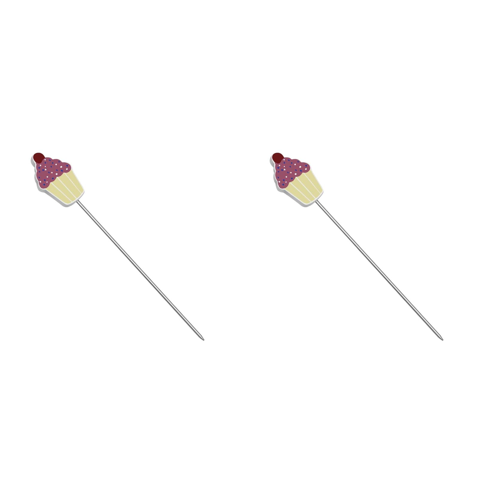 2 Pieces Cake Tester Holiday Stainless Steel Reusable Cute Cake Testing ...