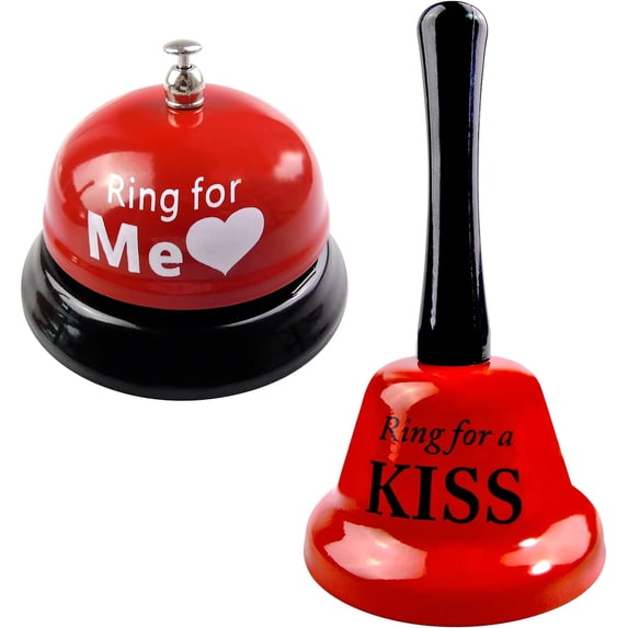 2 Pieces Call Bell Hand Service Bar Counter Top Ring Reception Wedding ...